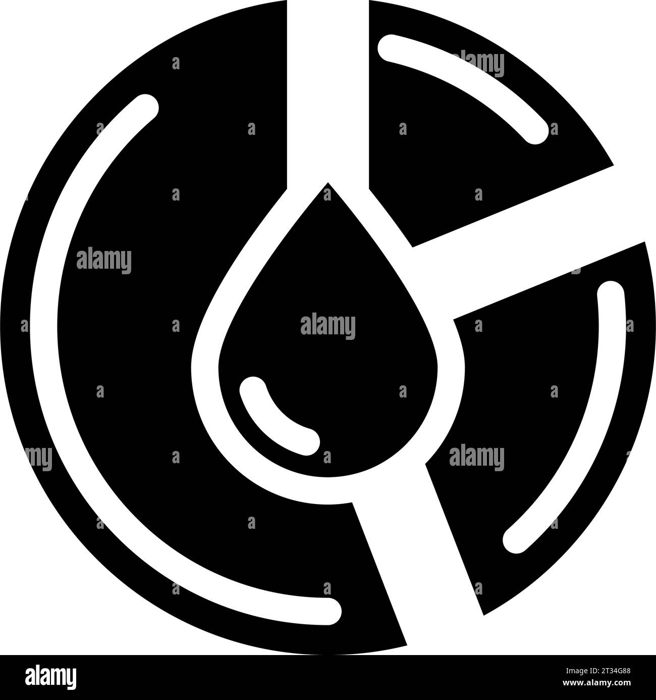 water resource management hydrogeologist glyph icon vector illustration ...