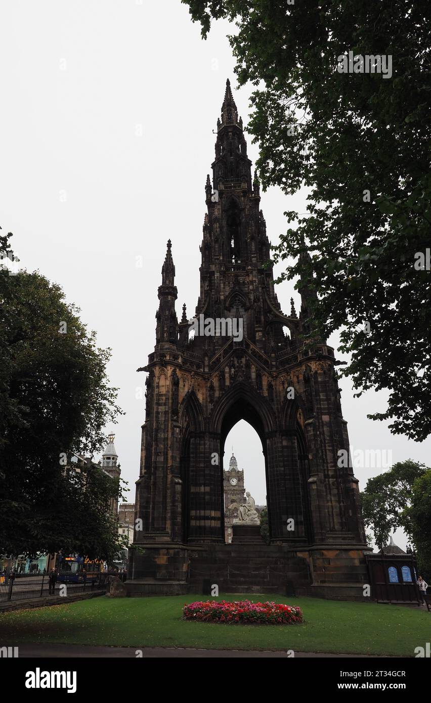 Sir Walter Scott monument by architect George Meikle Kemp and sculptor ...