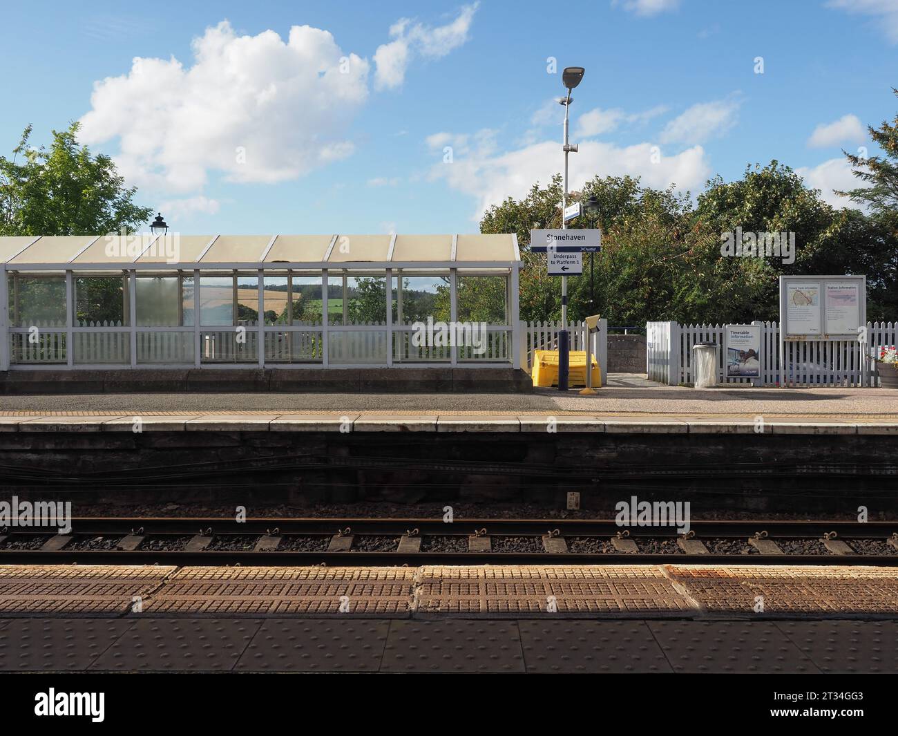 STONEHAVEN, UK - SEPTEMBER 14, 2023: Stonehaven railway station Stock ...