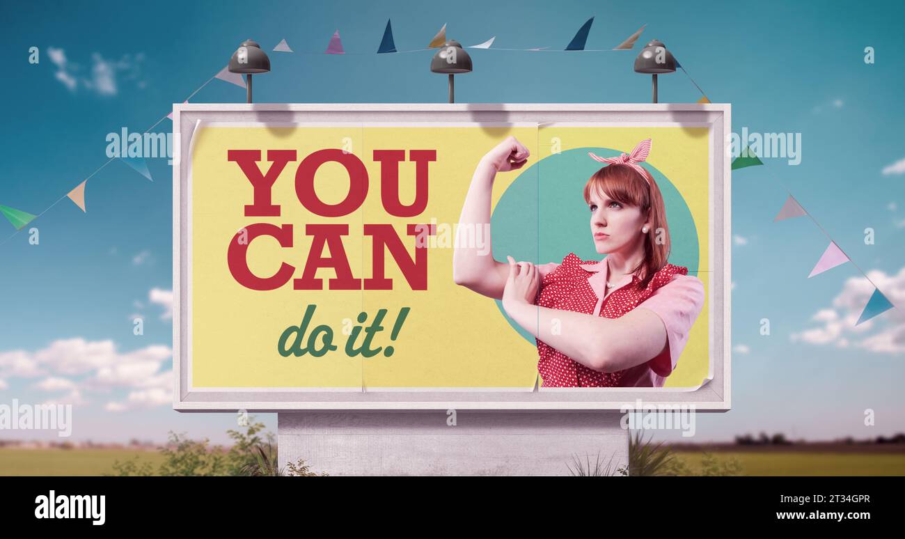 Woman empowerment advertisement hi-res stock photography and images - Alamy