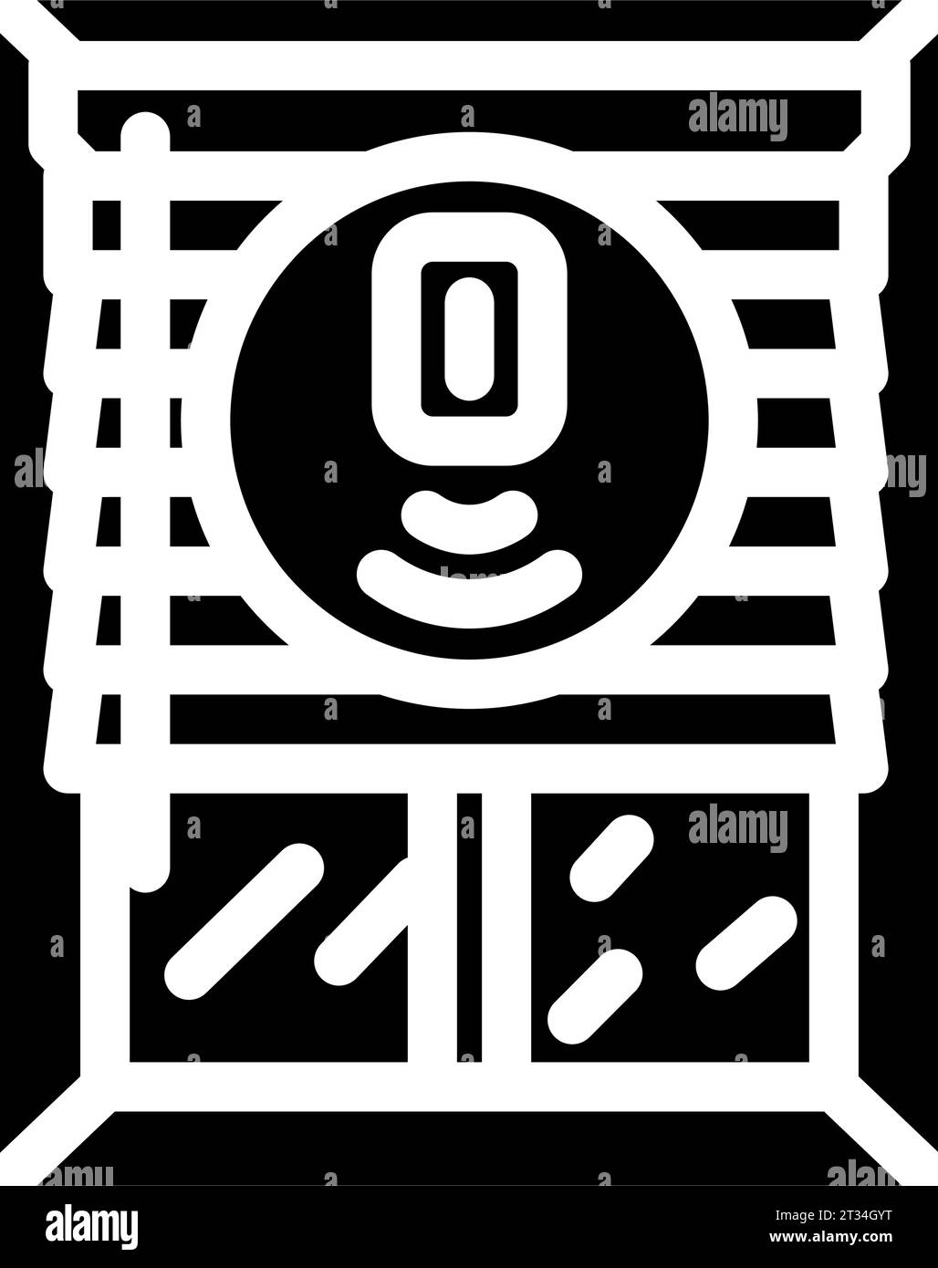 smart window blinds home glyph icon vector illustration Stock Vector ...