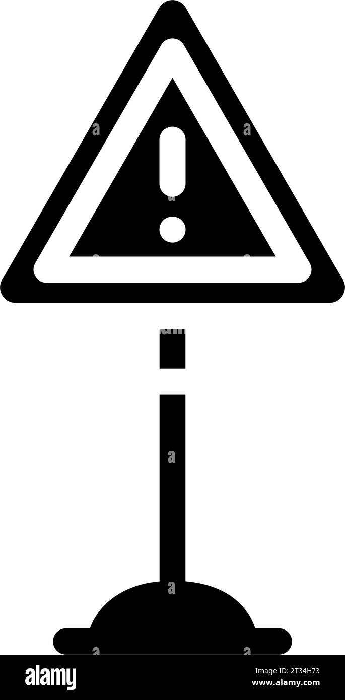 alert risk glyph icon vector illustration Stock Vector Image & Art - Alamy