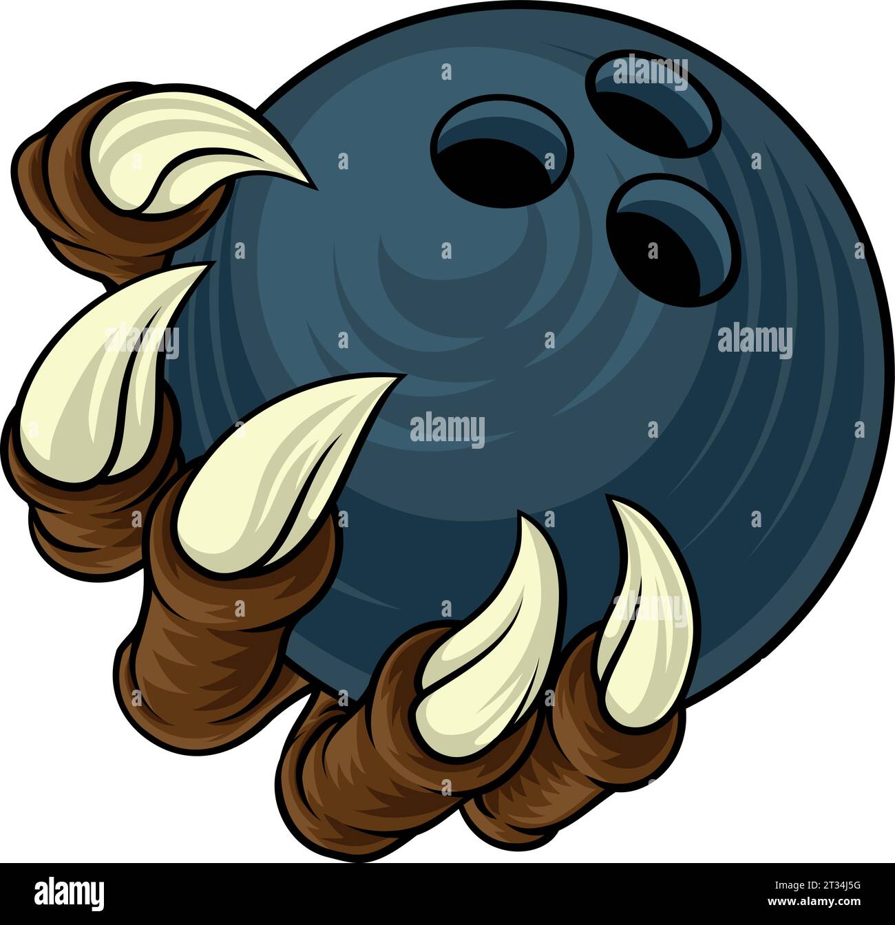 Bowling Ball Claw Cartoon Monster Animal Hand Stock Vector Image & Art ...