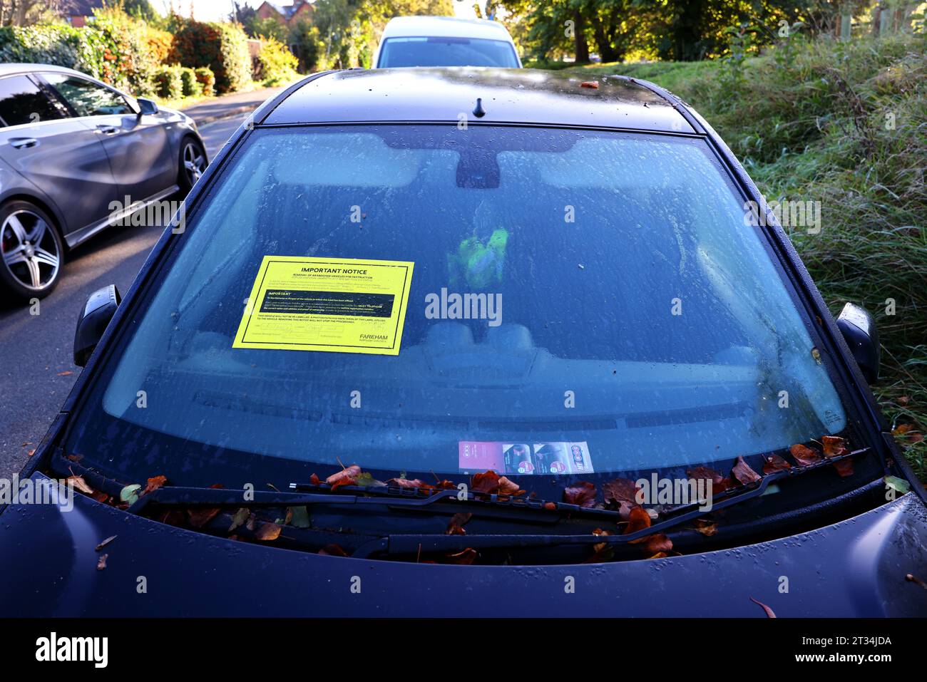 Car pictured with a council removal sticker attached as it's been ...