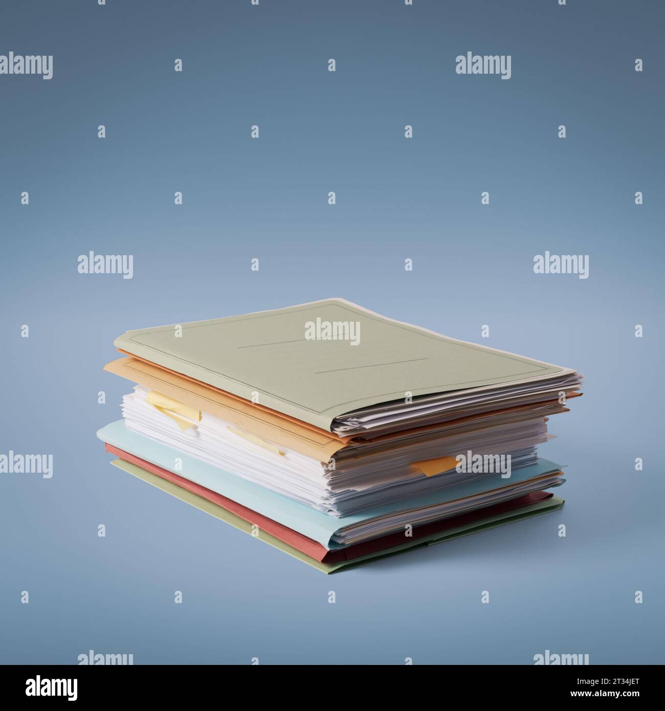 Pile of paperwork and files: documents and business concept Stock Photo ...