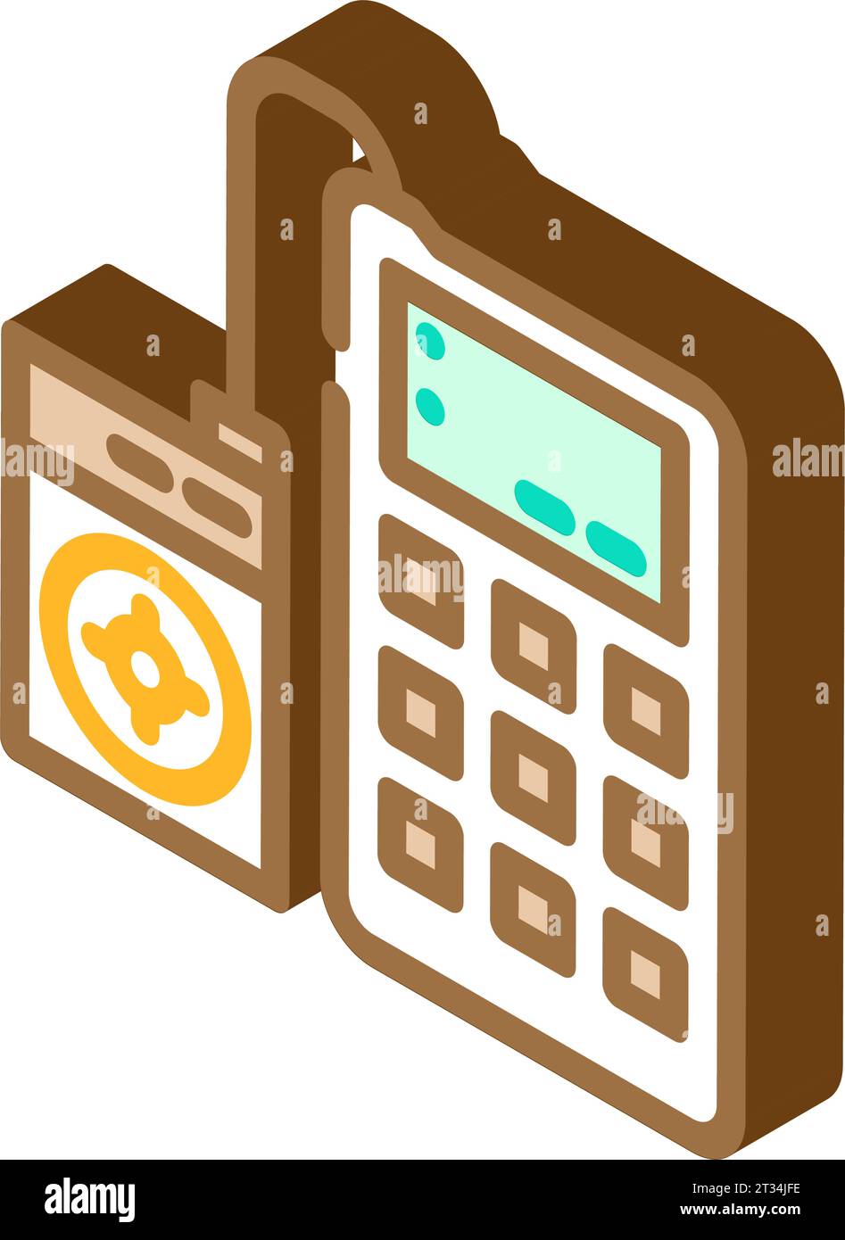 sensor calibration electronics isometric icon vector illustration Stock ...