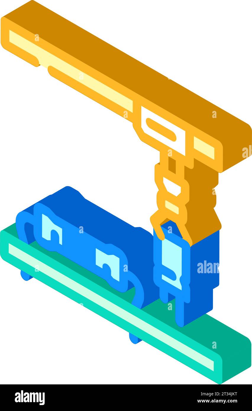 electronic assembly electronics isometric icon vector illustration ...
