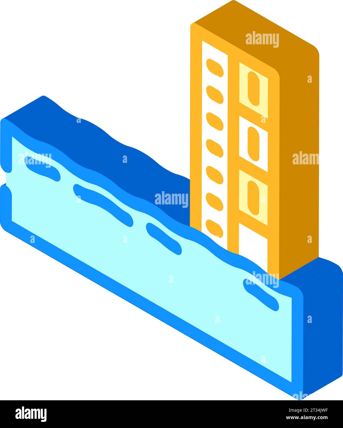 hydrology research hydrogeologist isometric icon vector illustration ...