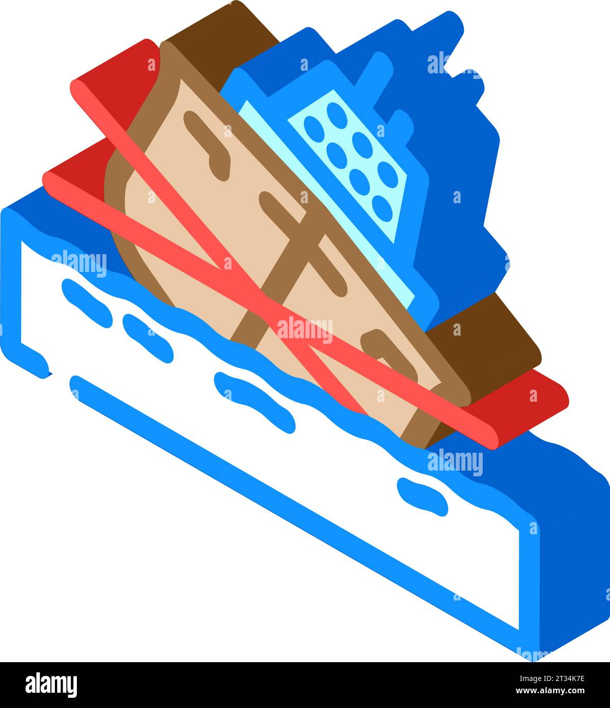 ship stability marine isometric icon vector illustration Stock Vector ...