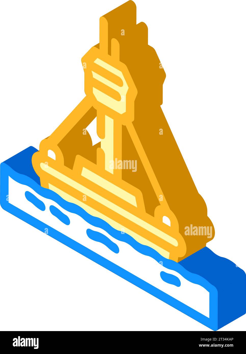 marine environmental monitoring isometric icon vector illustration ...