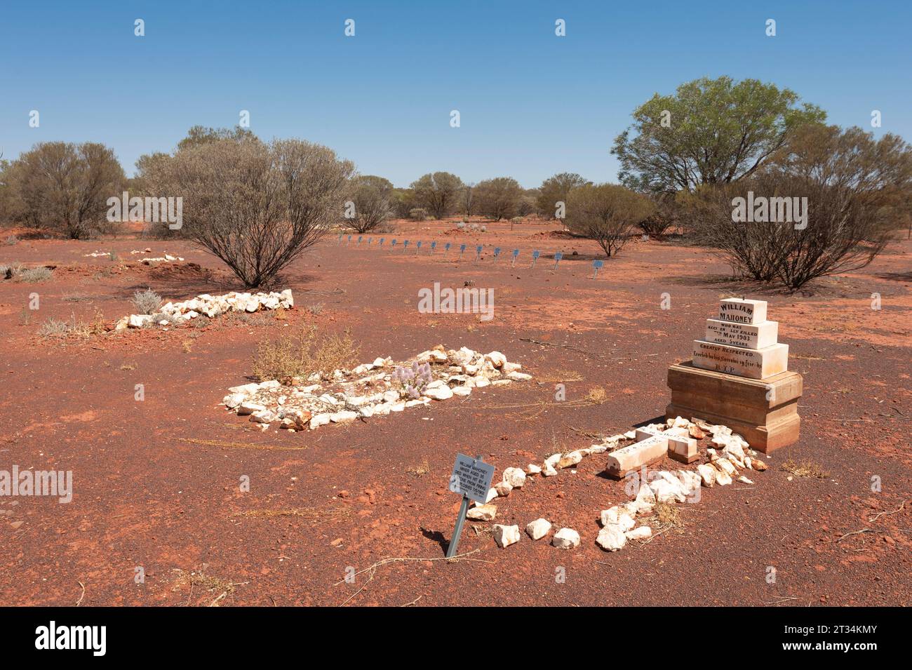 Wiluna Pioneer Cemetery, Western Australia, Australia Stock Photo - Alamy