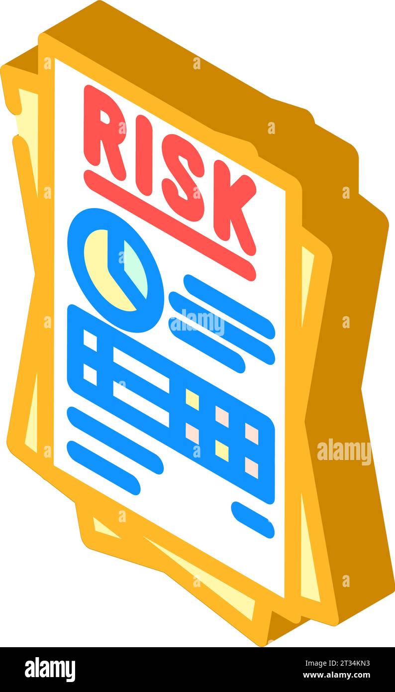 reporting risk isometric icon vector illustration Stock Vector Image ...