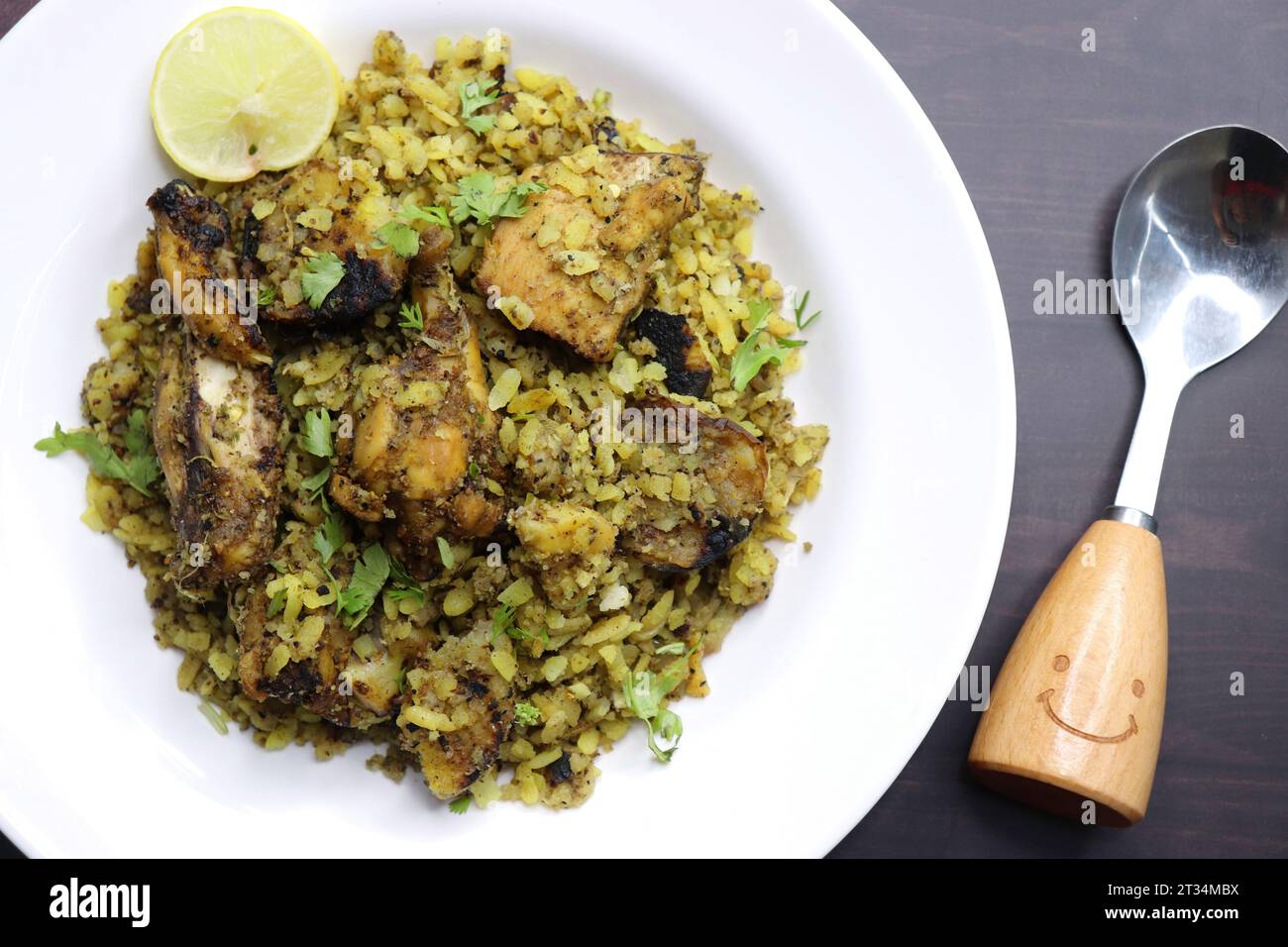 Chicken Poha Bhujing is a delicacy of Virar, Maharashtra. It is a ...