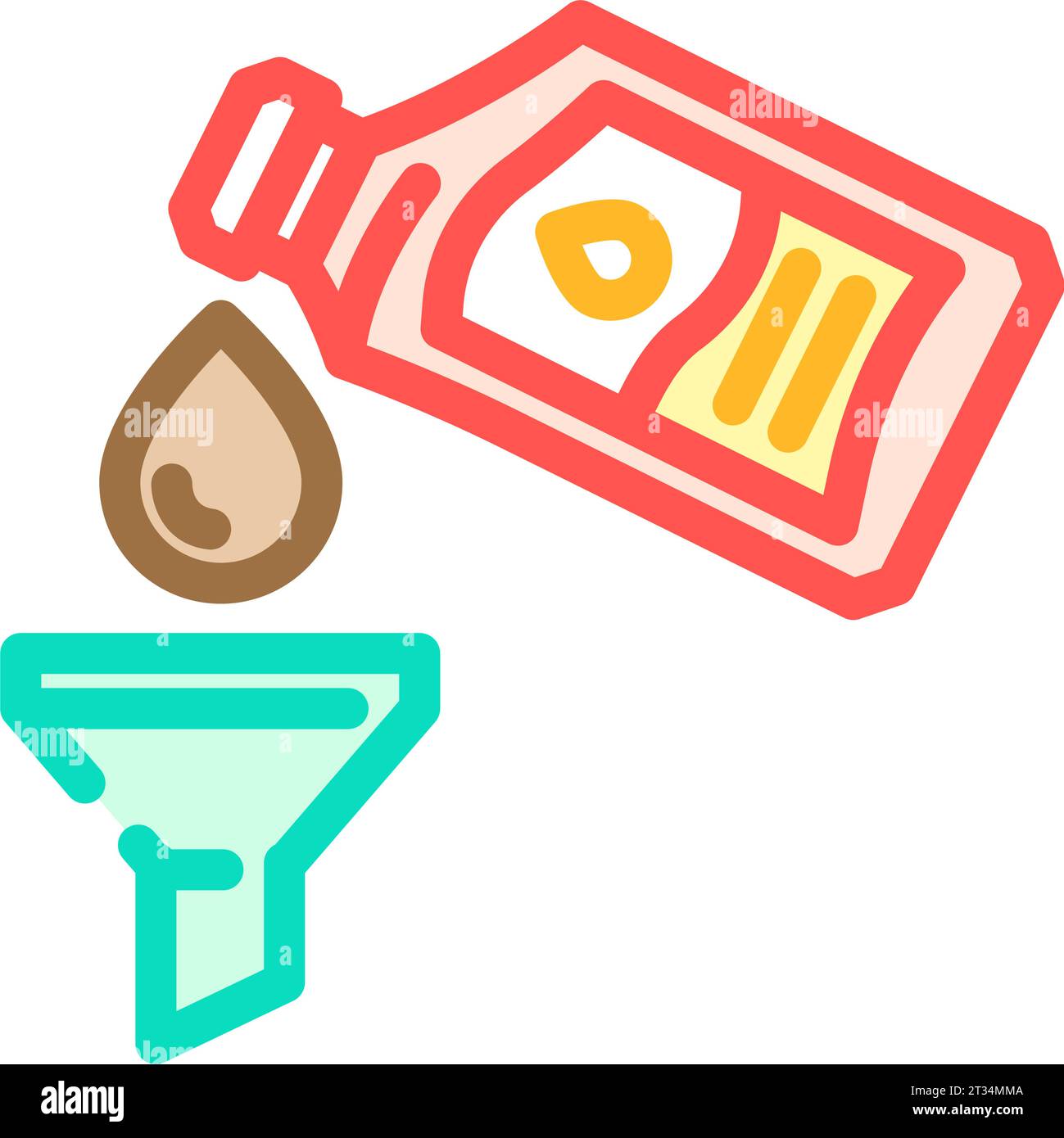 oil change car mechanic color icon vector illustration Stock Vector ...