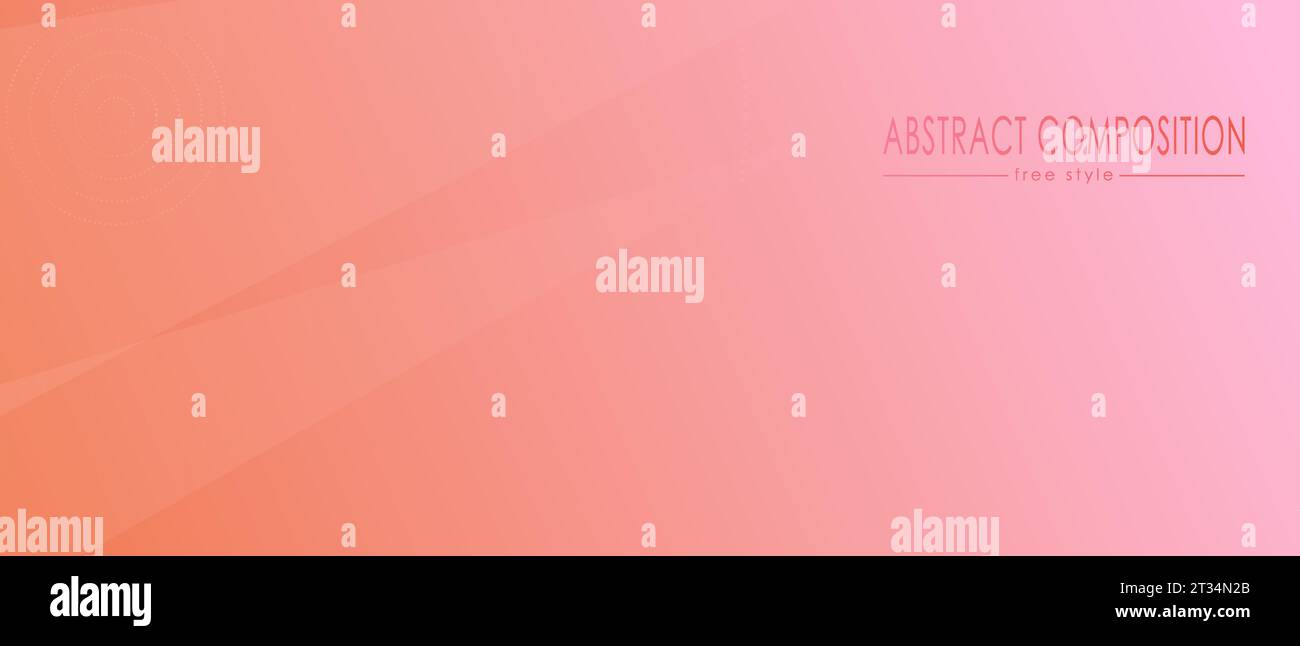 Pink and orange gradient abstract background with arbitrary geometric ...