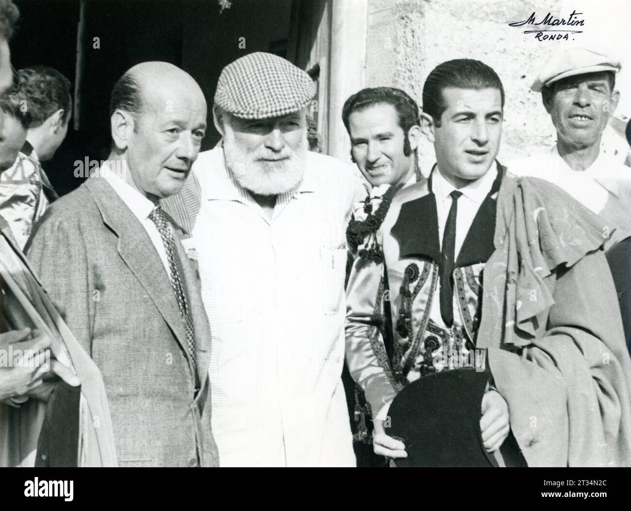 ERNEST HEMINGWAY with legendary Spanish Bullfighters CAYETANO ORDONEZ ...