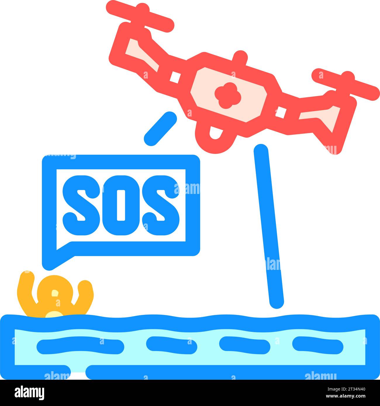 Search and rescue drone system Stock Vector Images - Alamy