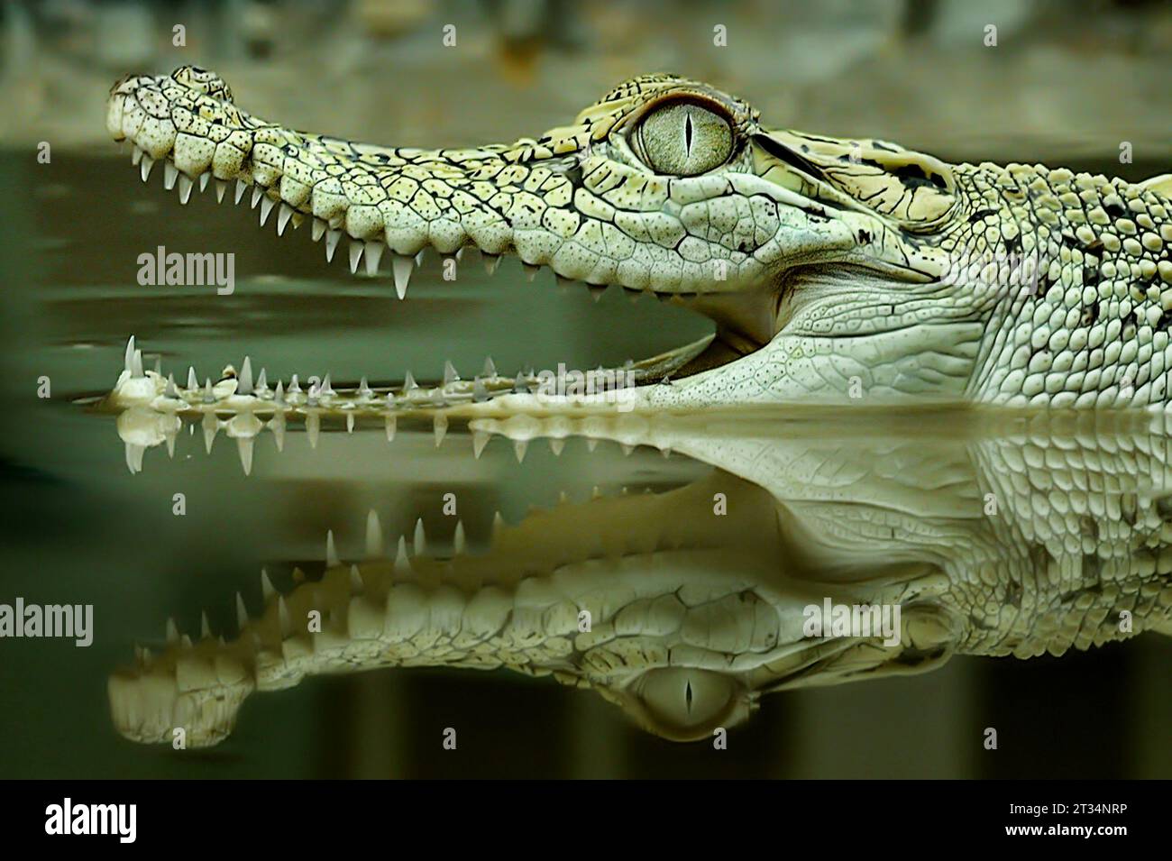 CrocodileINDONESIA CAPTIVATING images show a saltwater crocodile giving ...