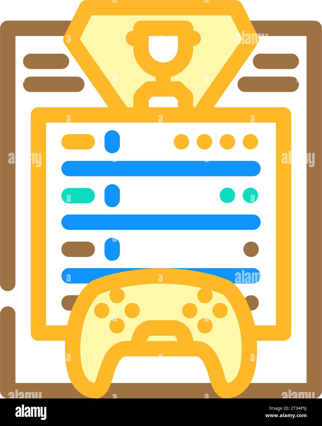 scoreboard game color icon vector illustration Stock Vector Image & Art ...