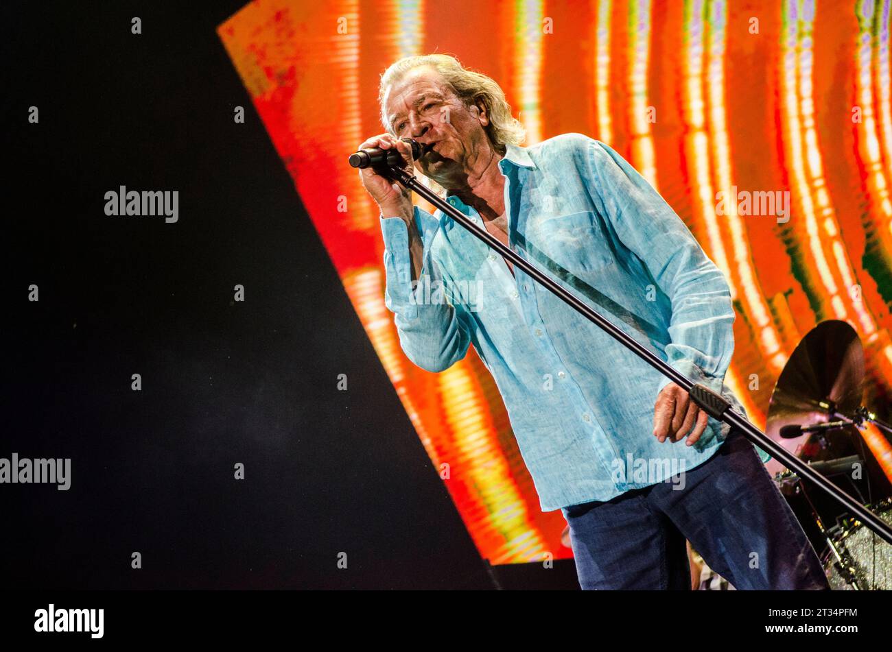 Ian Gillan of Deep Purple performing at Rockwave Festival in Athens ...