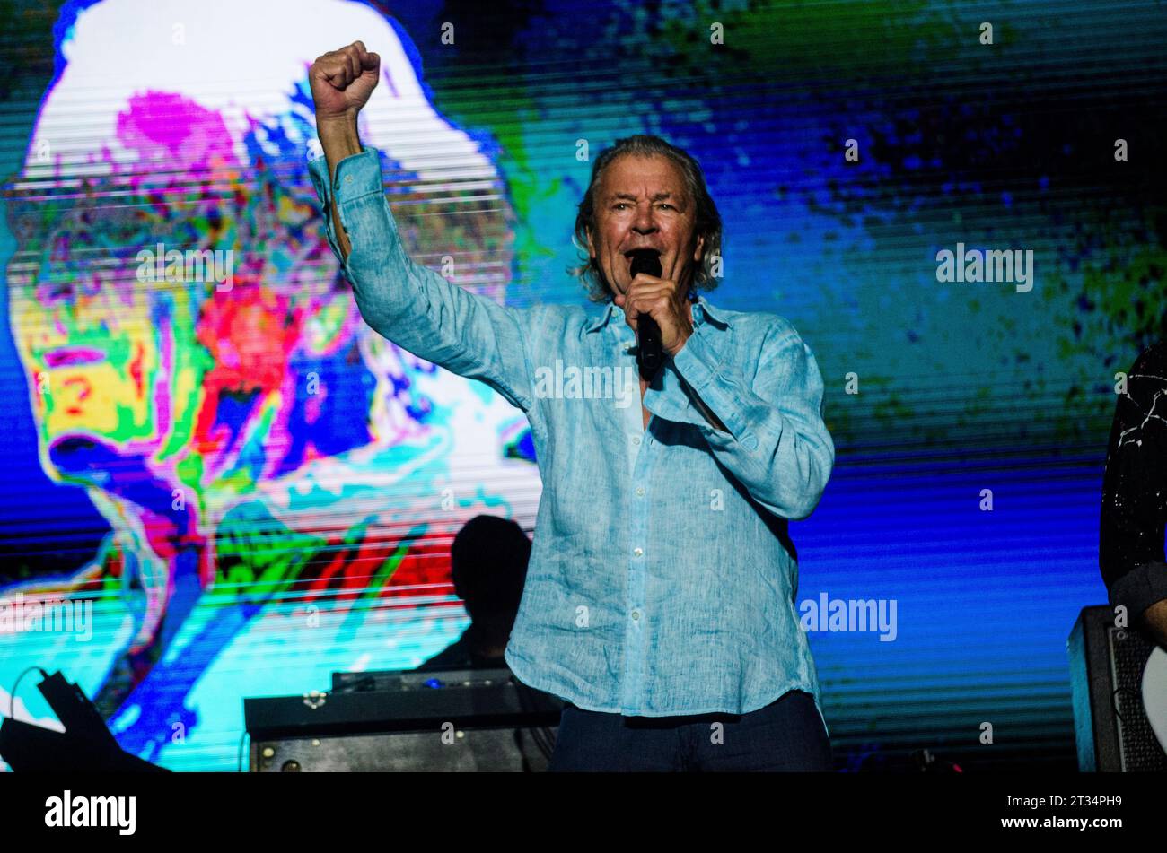 Ian Gillan of Deep Purple performing at Rockwave Festival in Athens ...