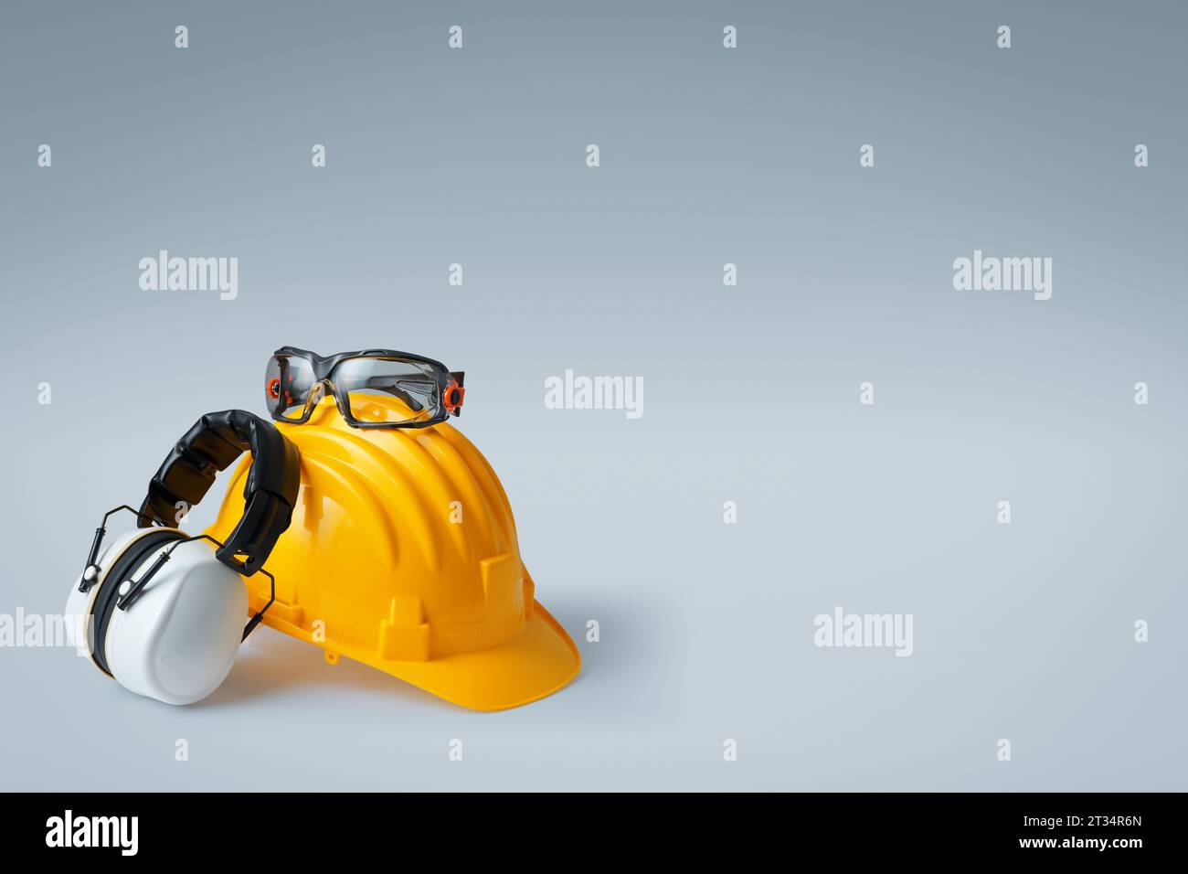 Safety helmet, ear muffs and goggles: personal protective equipment and ...