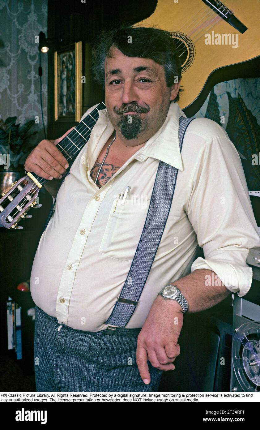 Cornelis Vreeswijk. Dutch-born Swedish singer songwriter, poet and ...