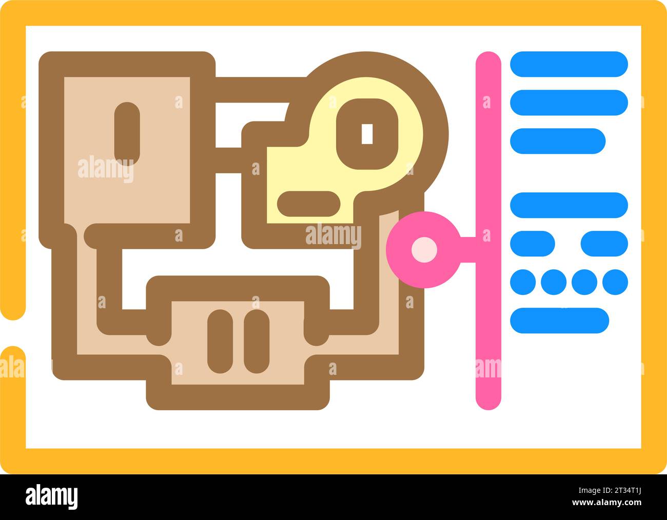 level design game development color icon vector illustration Stock ...