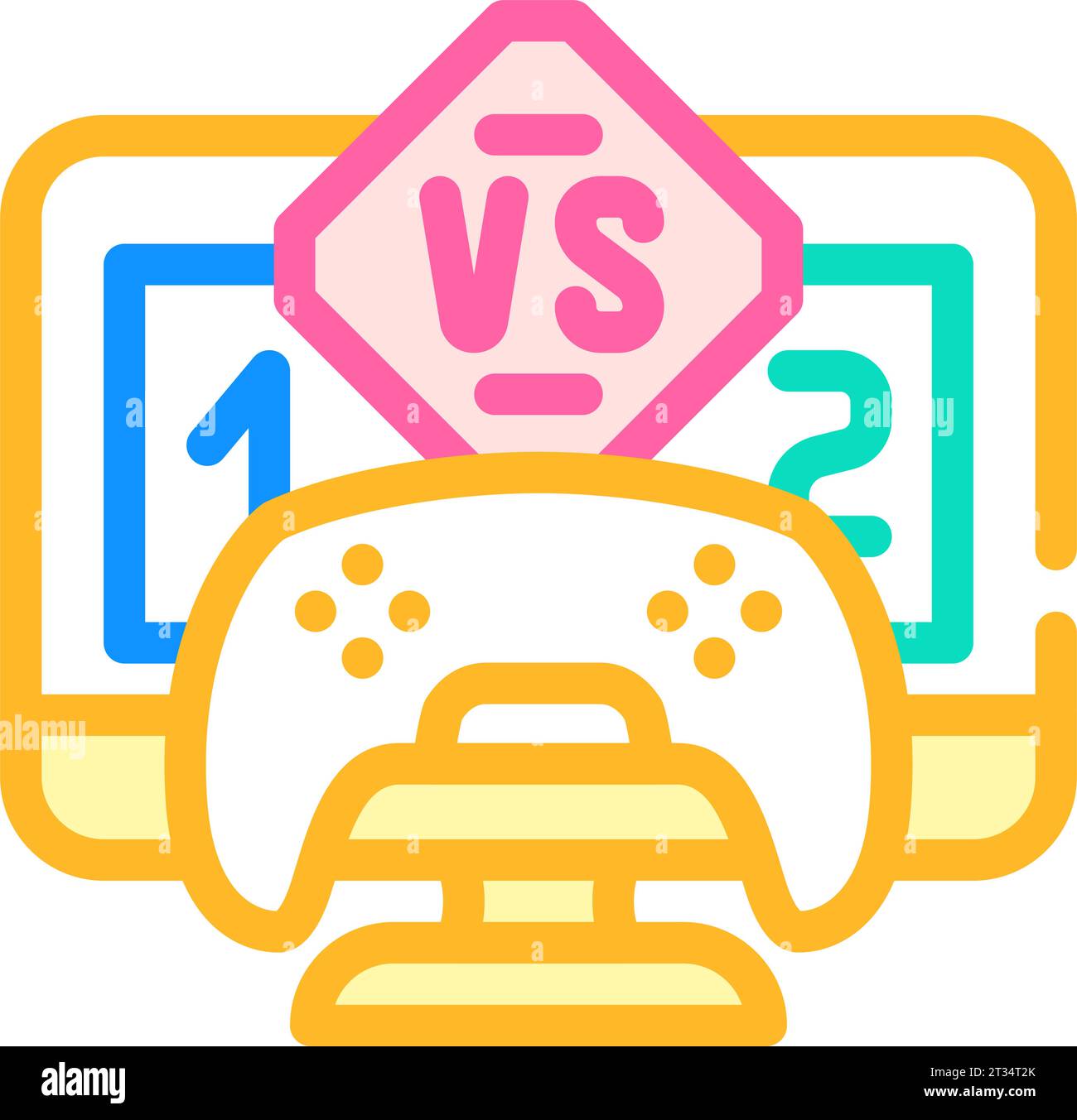 Screen multiplayer game Cut Out Stock Images & Pictures - Alamy