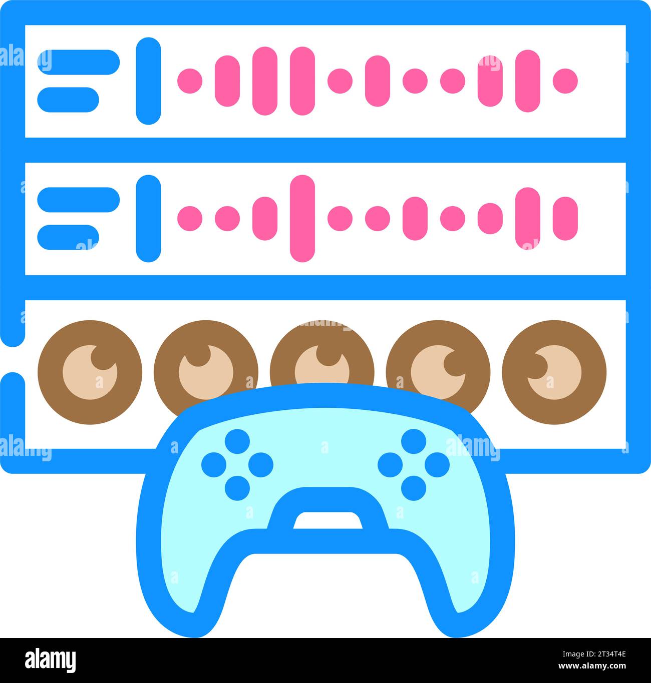sound design game development color icon vector illustration Stock ... sound design game development color icon vector illustration Stock ...