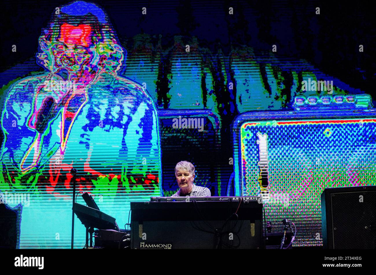 Don Airey of Deep Purple performing at Rockwave Festival in Athens ...
