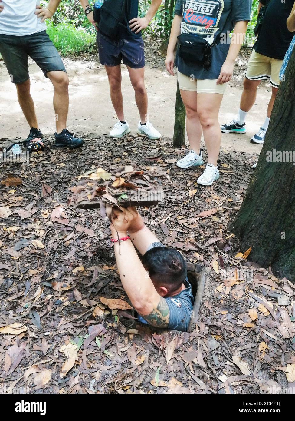 Vietnam, Chu Chi tunnels Stock Photo - Alamy