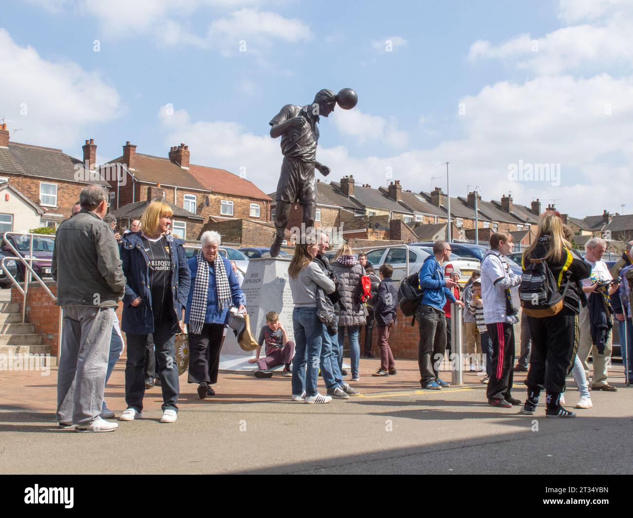 Roy Sproson statue Outside Port Vale's football ground Stock Photo - Alamy