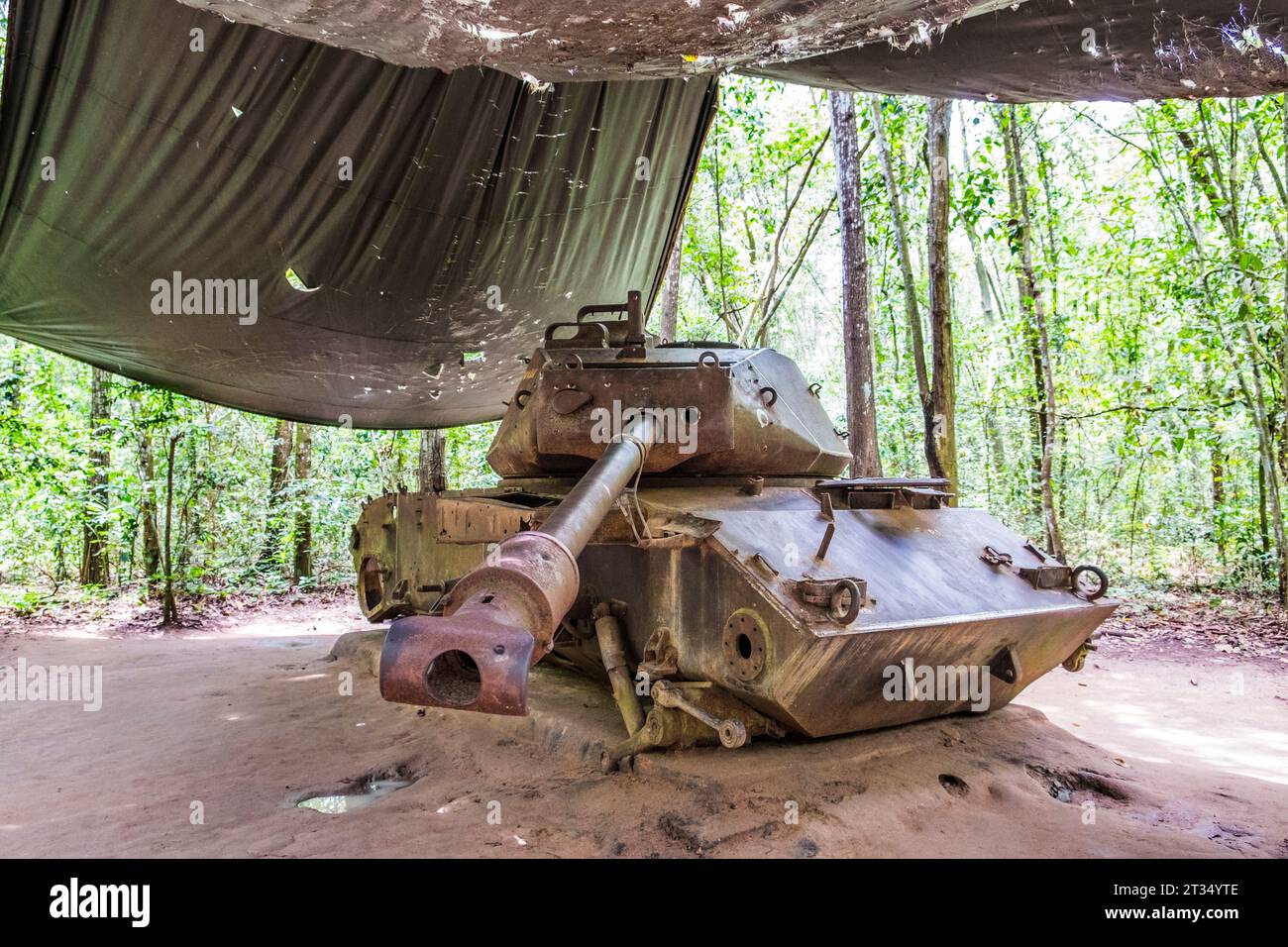 Vietnam, Chu Chi tunnels Stock Photo - Alamy