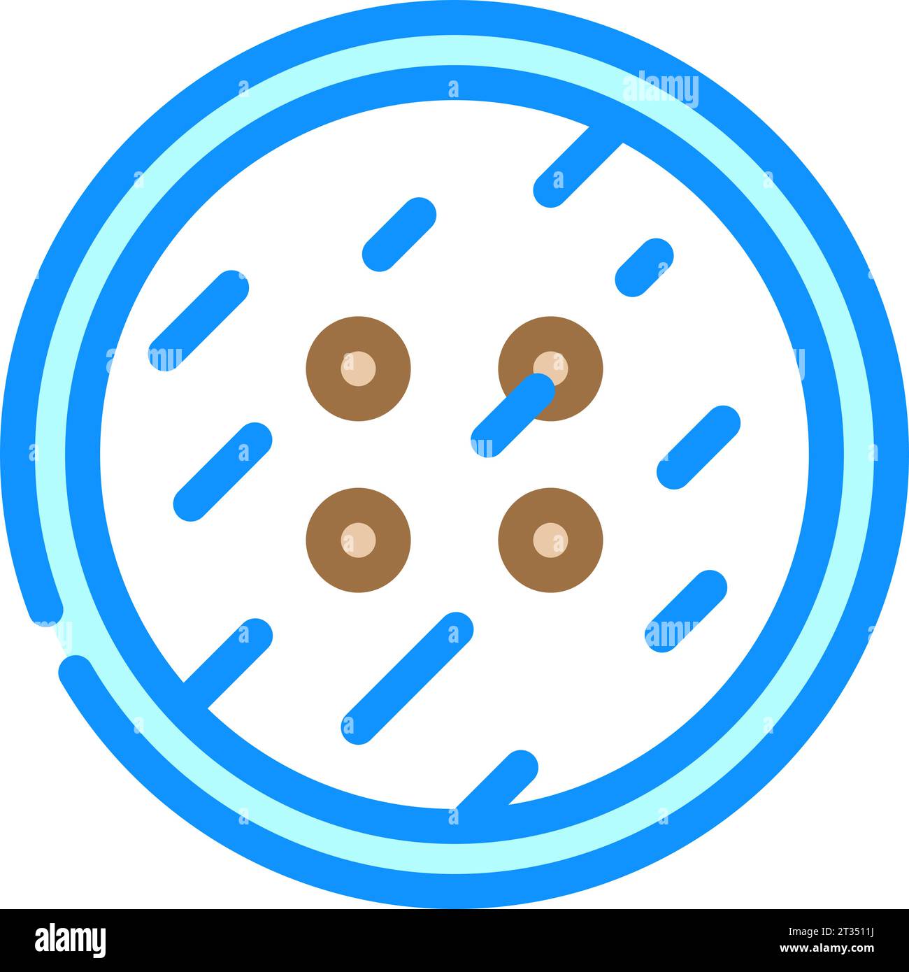 tea table top view color icon vector illustration Stock Vector Image ...