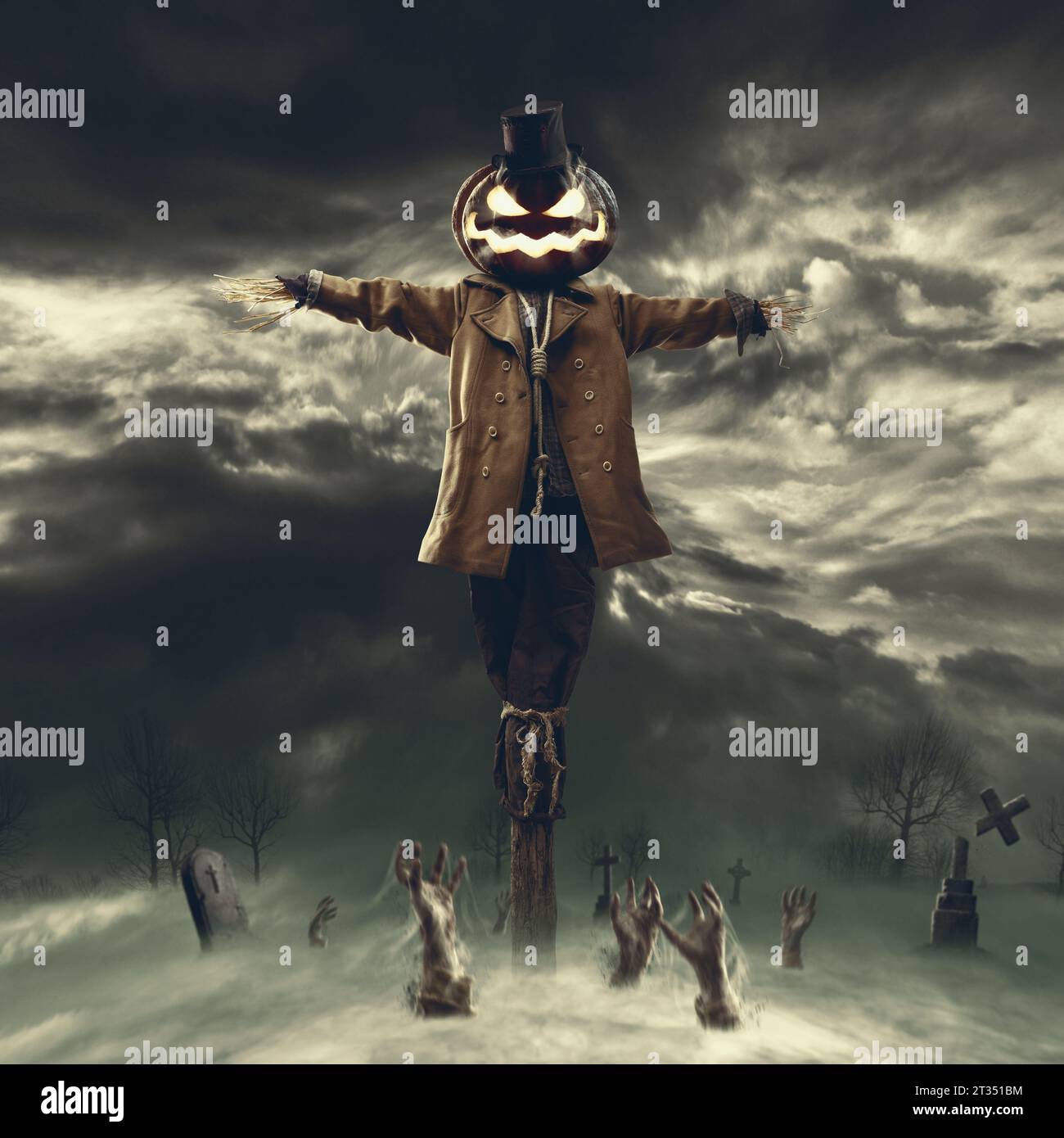 Man top hat spooky hi-res stock photography and images - Alamy