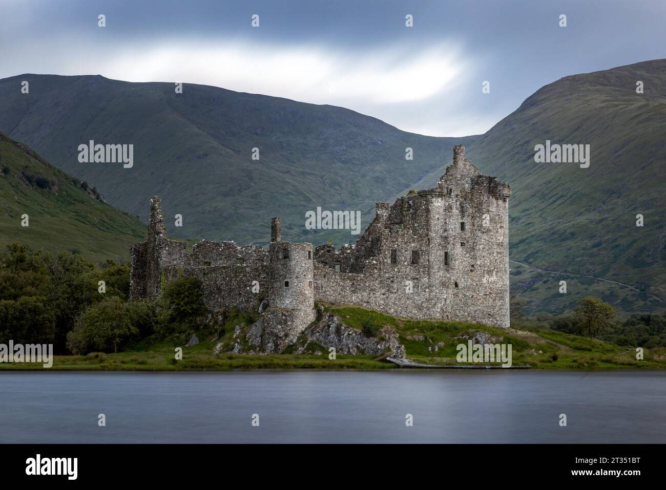 Kilchurn Castle is located on a small island in Loch Awe, Scottish ...