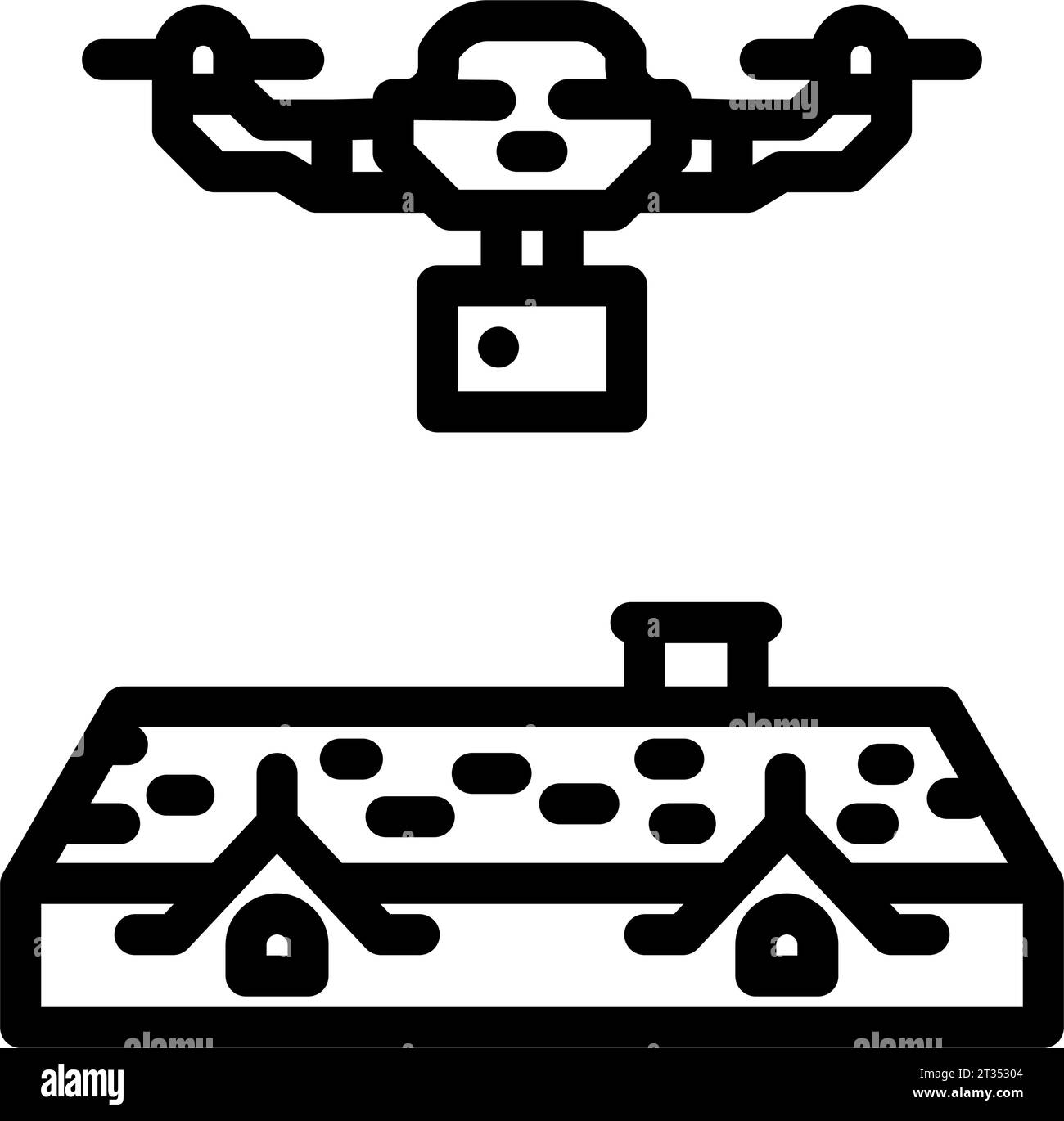 roof inspection drone line icon vector illustration Stock Vector Image ... roof inspection drone line icon vector illustration Stock Vector Image ...
