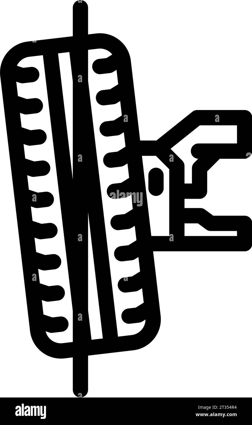 wheel alignment car mechanic line icon vector illustration Stock Vector ...