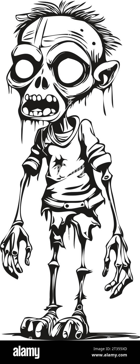 Black and white nightmare Stock Vector Images - Alamy