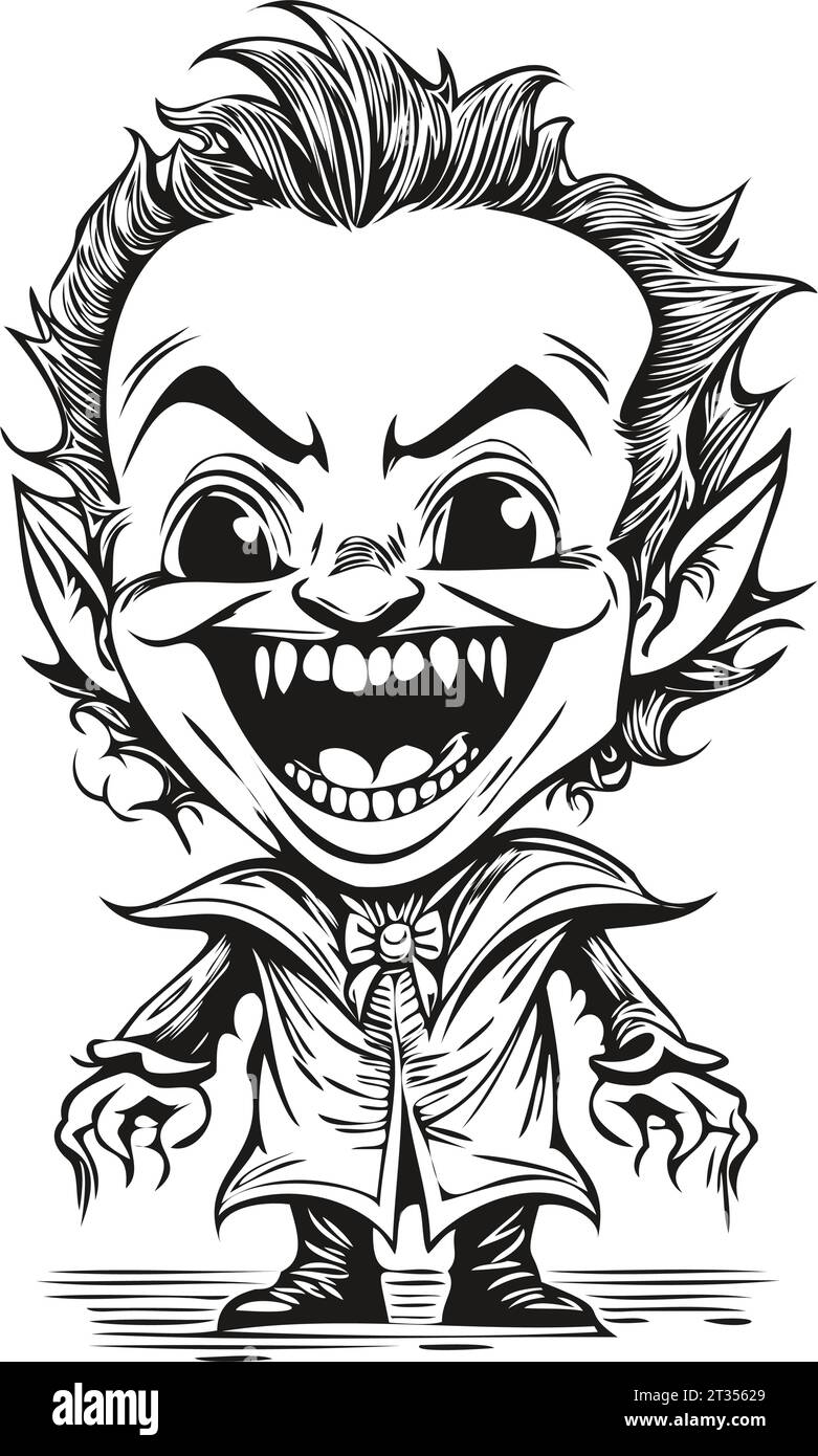 Scary halloween figure Stock Vector Images - Alamy