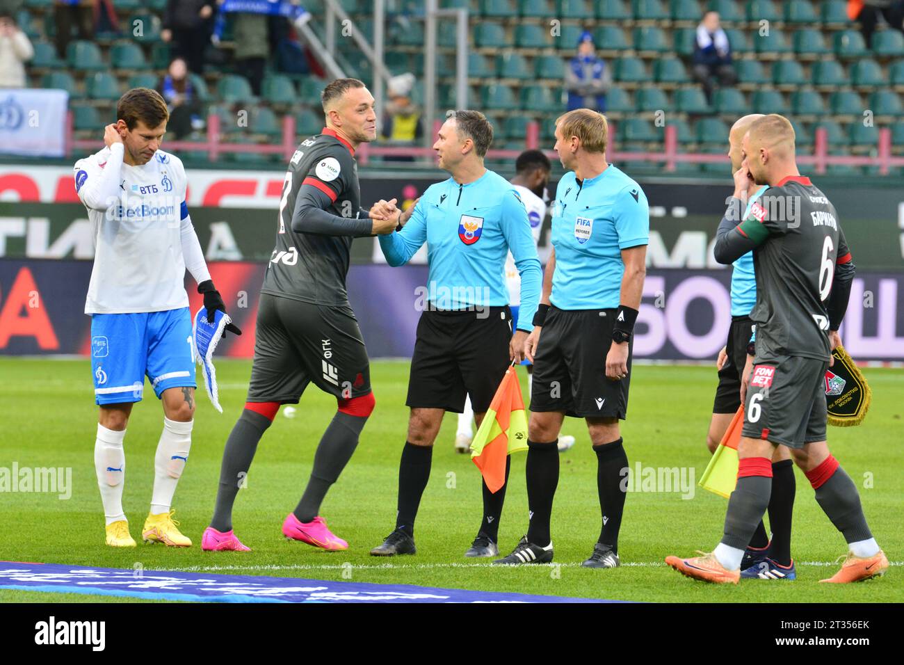 Russian Premier League, 12th round, match between football teams ...