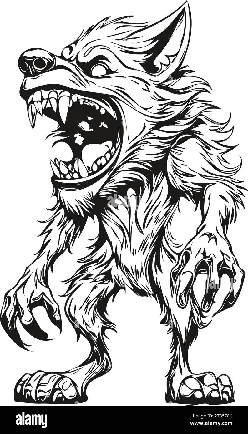 Evil Werewolf Drawings