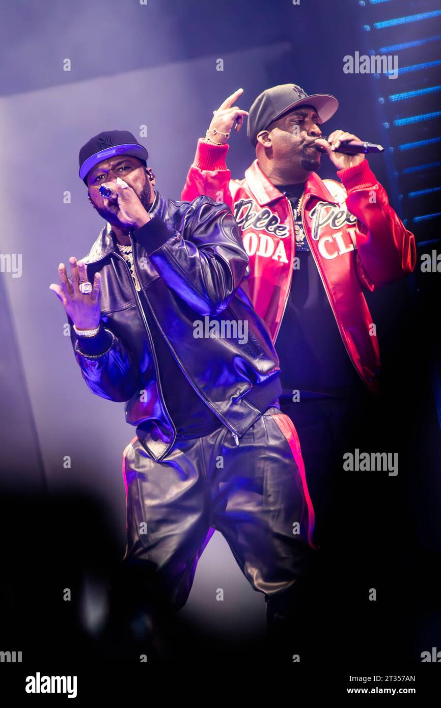 Milan, Italy. 22nd Oct, 2023. The American rapper and actor Curtis ...