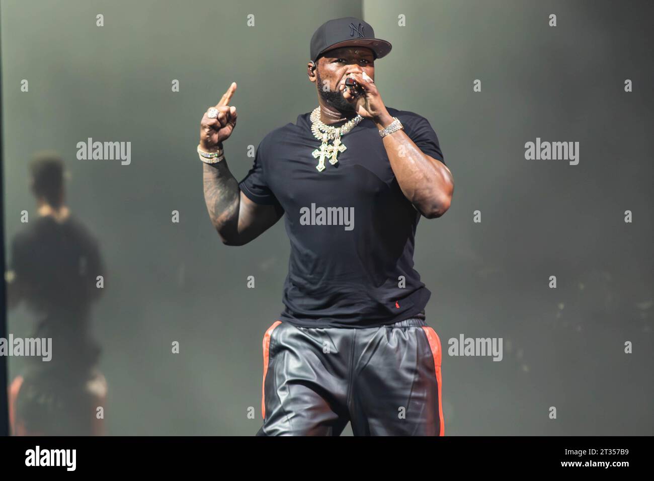 Milan, Italy. 22nd Oct, 2023. The American rapper and actor Curtis ...