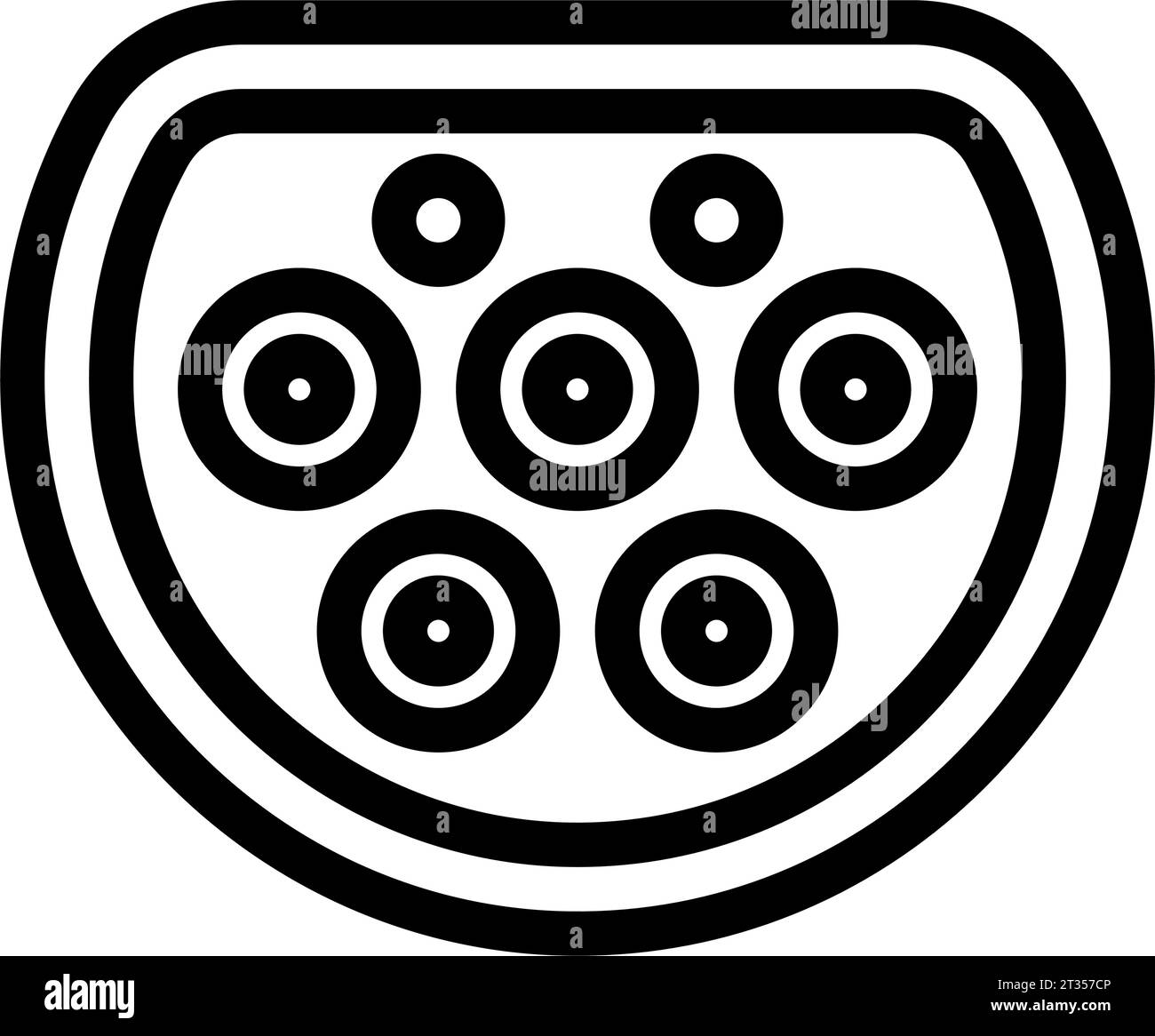 ev charging plug electric line icon vector illustration Stock Vector ...