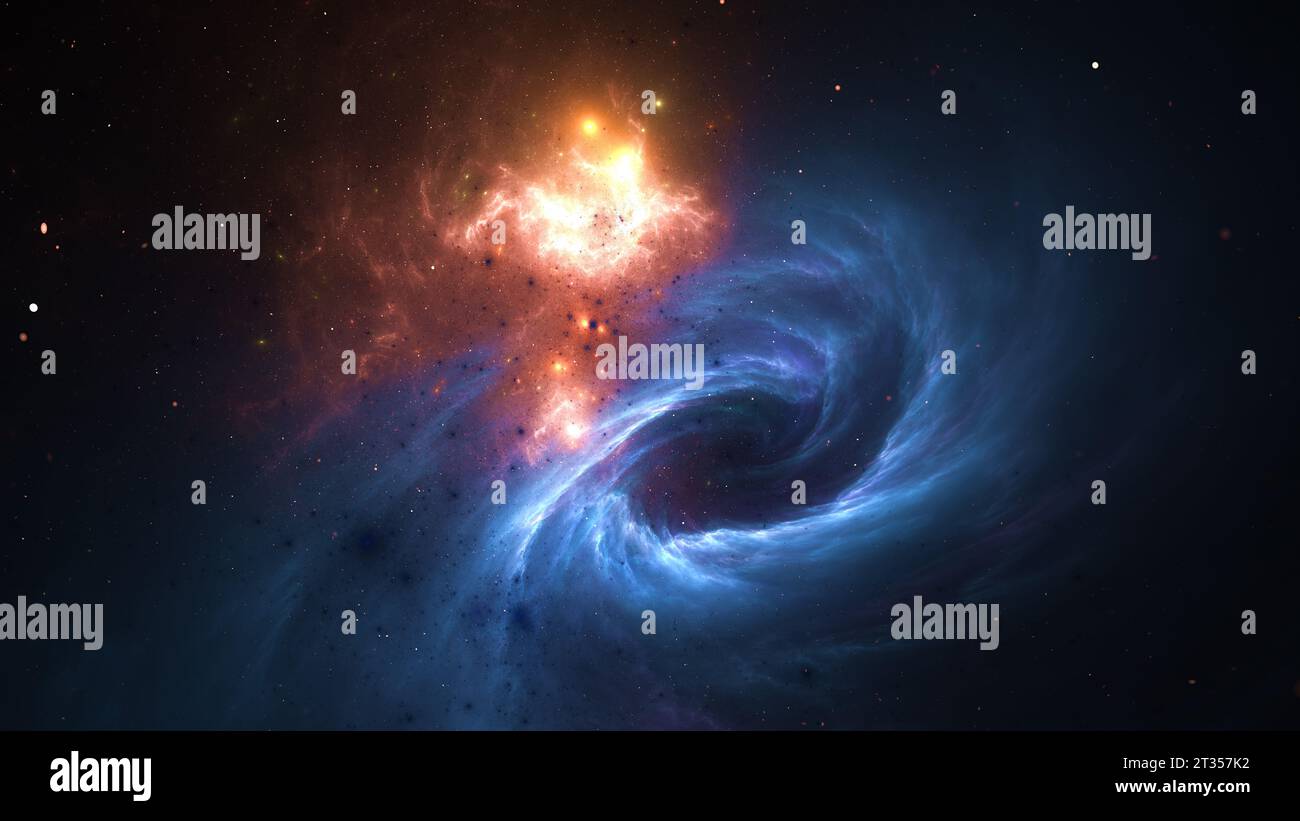 Universe, stars and galaxies, stars in the night sky. Star clusters and ...