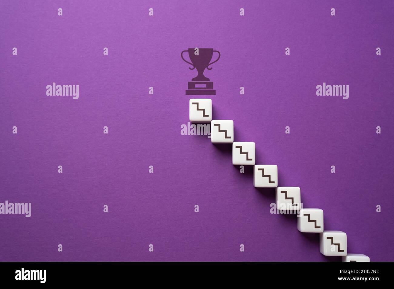 Ladder to success. Build a career. Reach the heights and get a reward ...