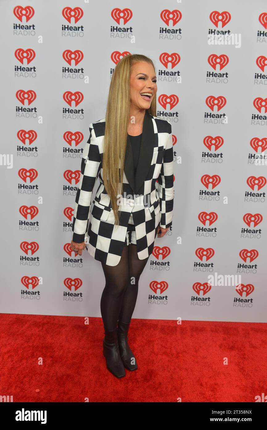 MIAMI, FLORIDA - OCTOBER 21: Olga Tañón attends the 2023 iHeart Fiesta Latina at Kaseya Center ...