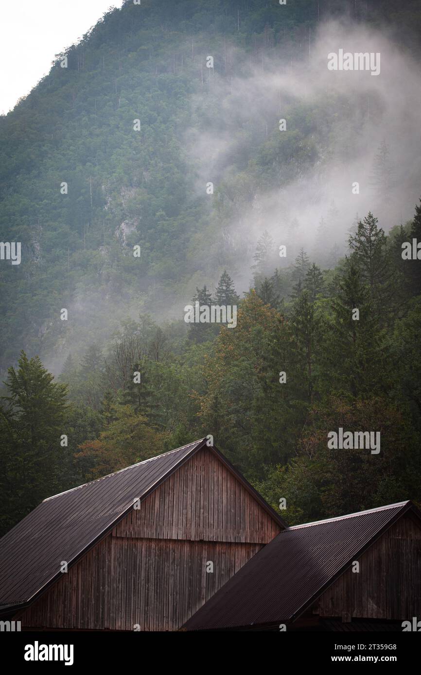 Fog over farmhouse hi-res stock photography and images - Alamy